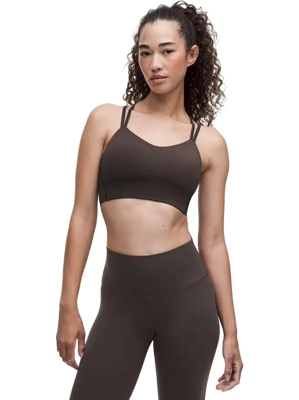 Lululemon Like A Cloud Longline Bra - Mahogany Muse