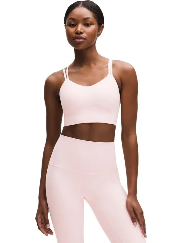 Lululemon Like A Cloud Longline Bra - Pink Pearl