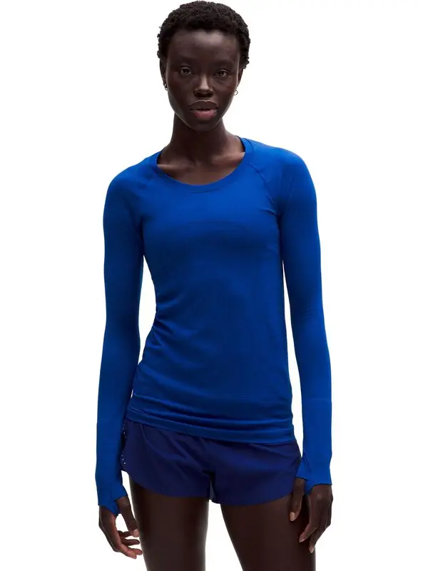 Lululemon Swiftly Tech Long-sleeve Shirt 2.0 - Clubhouse Blue/jet Stream