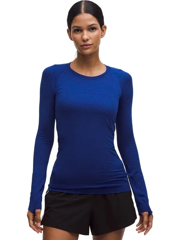 Lululemon Swiftly Tech Long-sleeve Shirt 2.0 - Deep Sea Blue