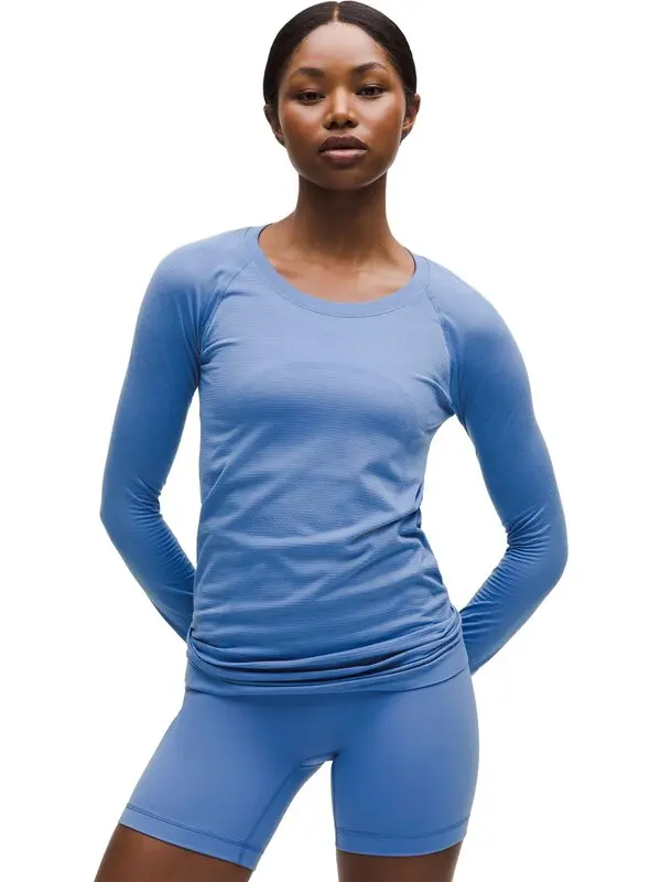 Lululemon Swiftly Tech Long-sleeve Shirt 2.0 - Prep Blue/prep Blue