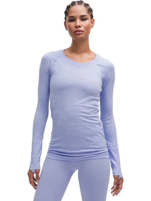 Lululemon Swiftly Tech Long-sleeve Shirt 2.0 - Serene Blue/dusty Lilac