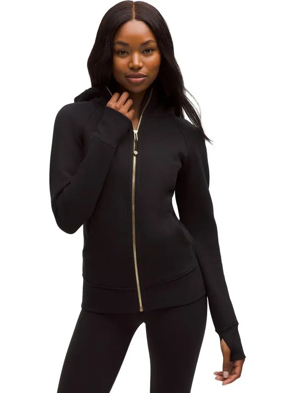 Lululemon Scuba Full-zip Hoodie - Black/gold