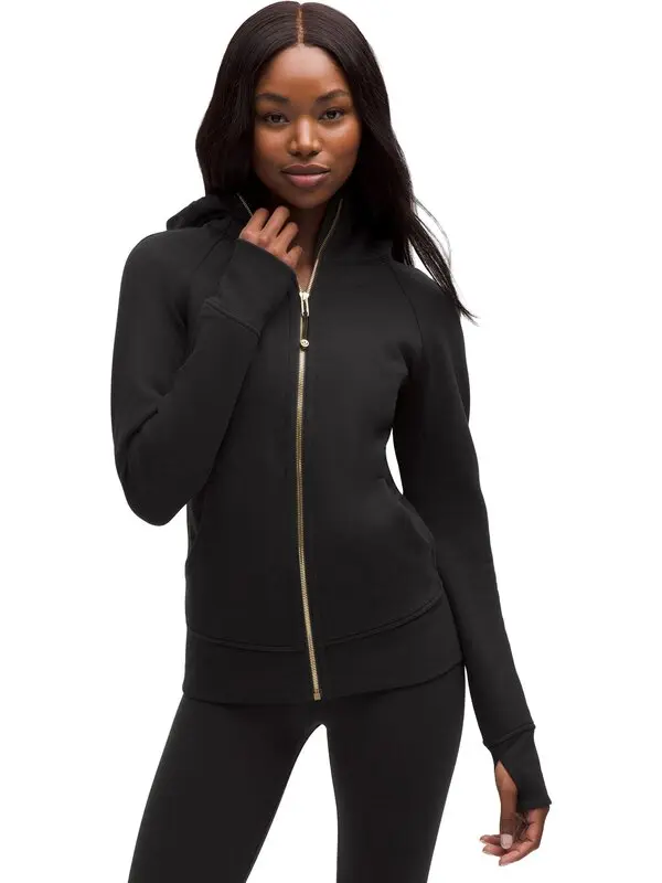 Lululemon Scuba Full-zip Hoodie - Black/gold