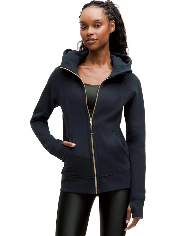 Lululemon Scuba Full-zip Hoodie - True Navy/gold