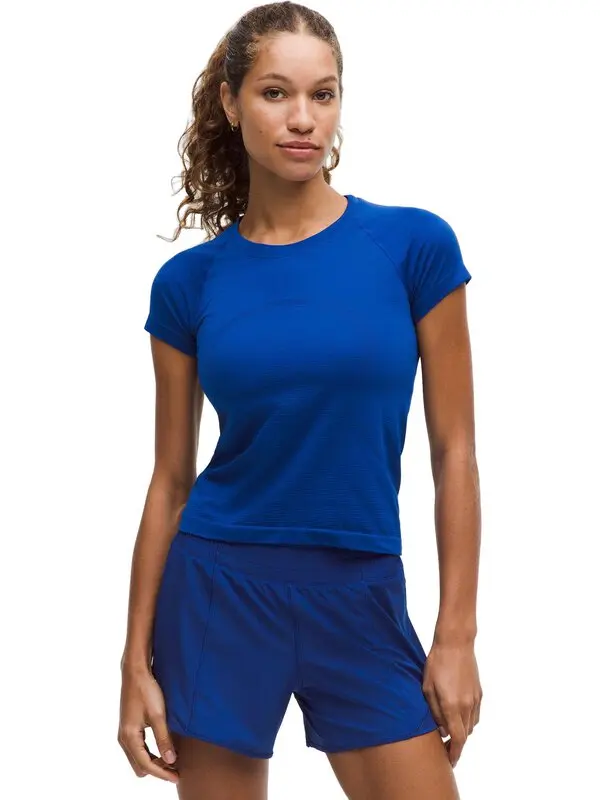 Lululemon Swiftly Tech Short-sleeve Shirt 2.0 - Clubhouse Blue/jet Stream
