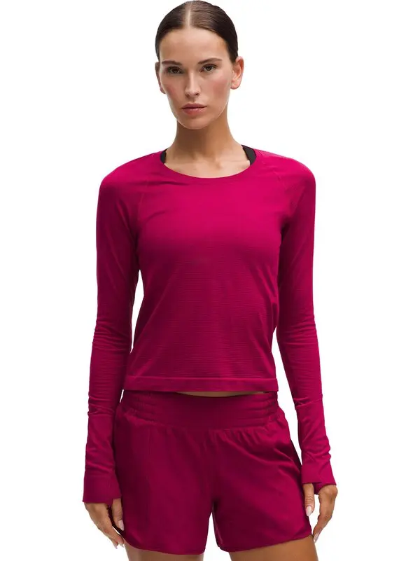 Lululemon Swiftly Tech Long-sleeve Shirt 2.0 - Berry Rumble/berry Rumble