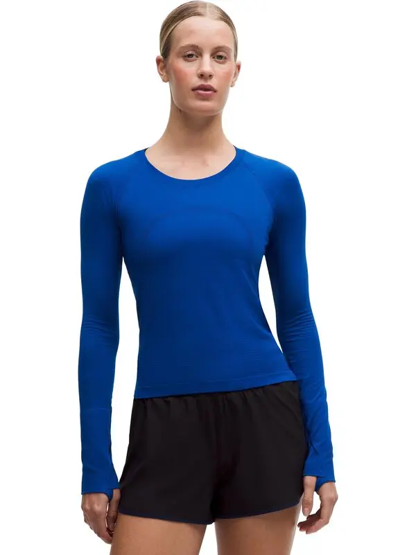 Lululemon Swiftly Tech Long-sleeve Shirt 2.0 - Clubhouse Blue/jet Stream