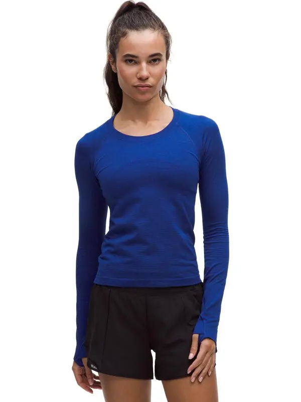 Lululemon Swiftly Tech Long-sleeve Shirt 2.0 - Deep Sea Blue