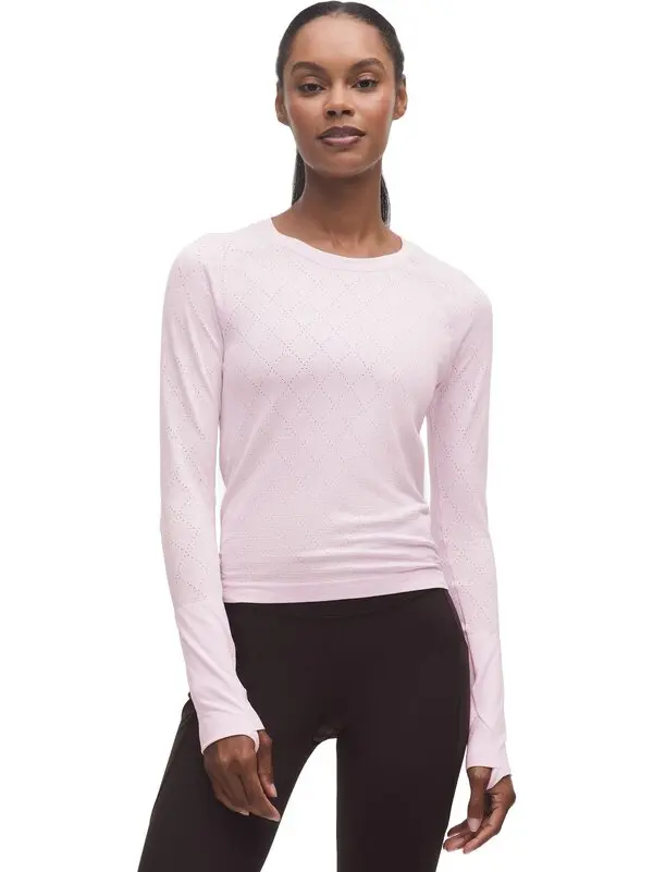 Lululemon Swiftly Tech Long-sleeve Shirt 2.0 - Diamond Drop Blissful Pink