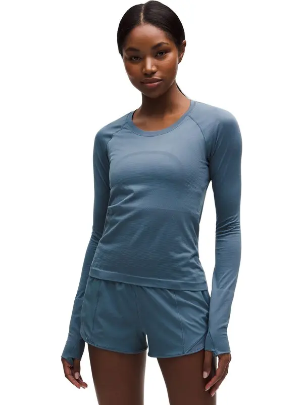 Lululemon Swiftly Tech Long-sleeve Shirt 2.0 - Steel Blue/steel Blue