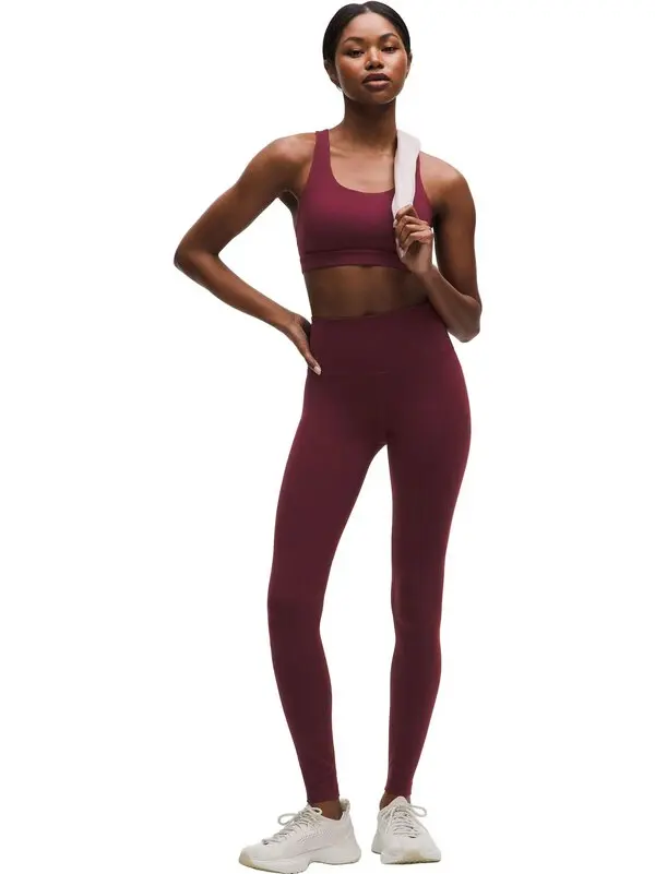 Lululemon Wunder Train High-rise Tight 31 - Burgundy Bay