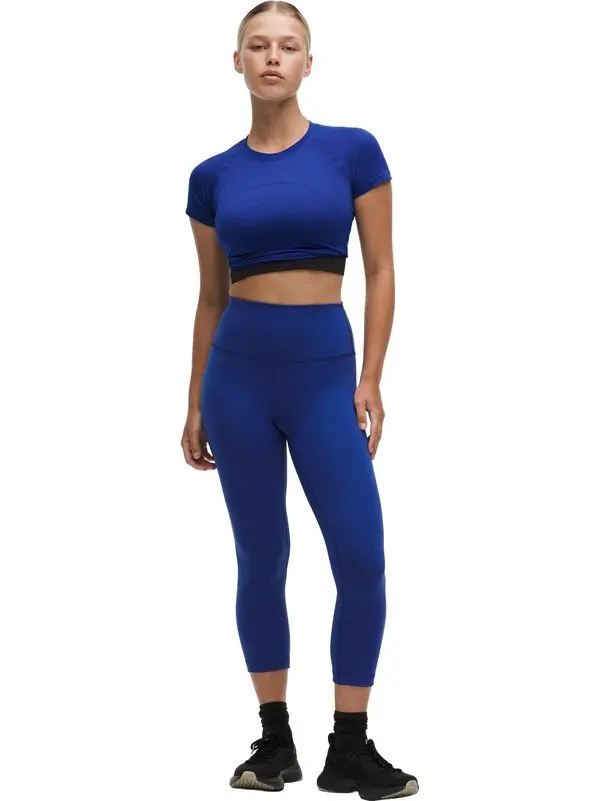 Lululemon Wunder Train High-rise Crop 21 - Clubhouse Blue