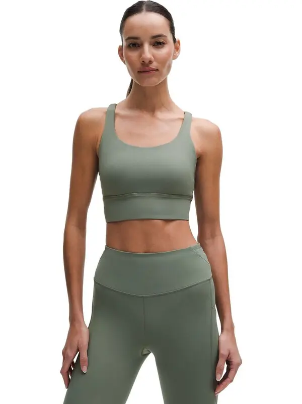 Lululemon Energy Longline Bra - Willow Leaf