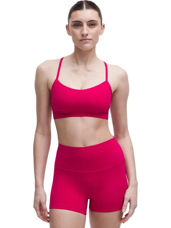 Lululemon Flow Y Bra Nulu - Mulberry Spark