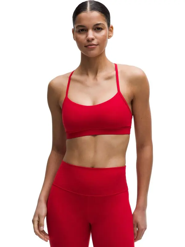 Lululemon Flow Y Bra Nulu - Oxford Red