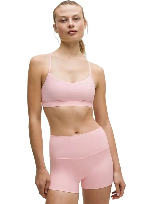 Lululemon Flow Y Bra Nulu - Pink Pearl