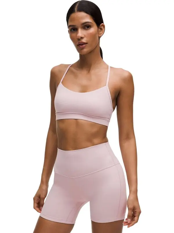 Lululemon Flow Y Bra Nulu - Porcelain Pink