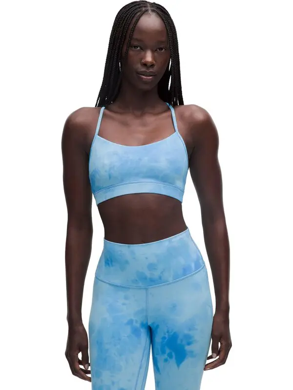 Lululemon Flow Y Bra Nulu - Smoothie Wash Blueberry Multi