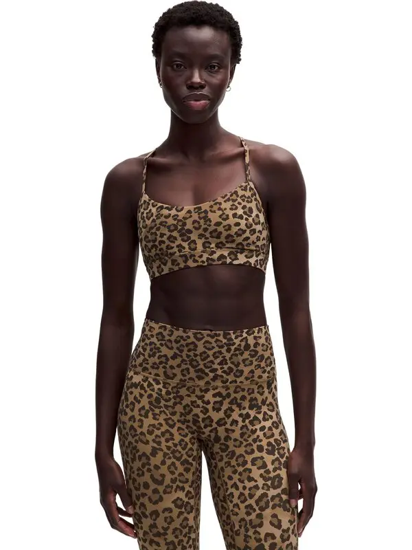 Lululemon Flow Y Bra Nulu - True Leopard Multi