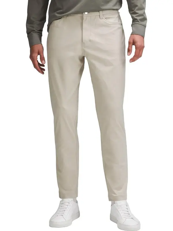 Lululemon Abc Slim-fit 5-pocket Pants - Raw Linen