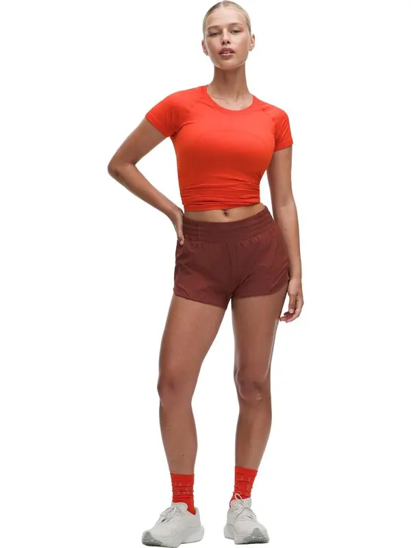 Lululemon Hotty Hot High-rise Lined Short 2.5 - Cranberry Charm
