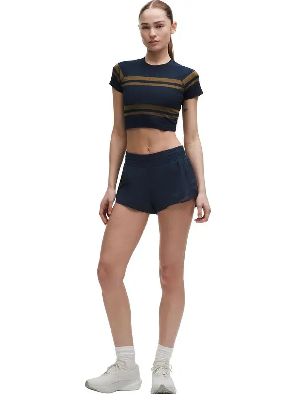 Lululemon Hotty Hot High-rise Lined Short 2.5 - True Navy