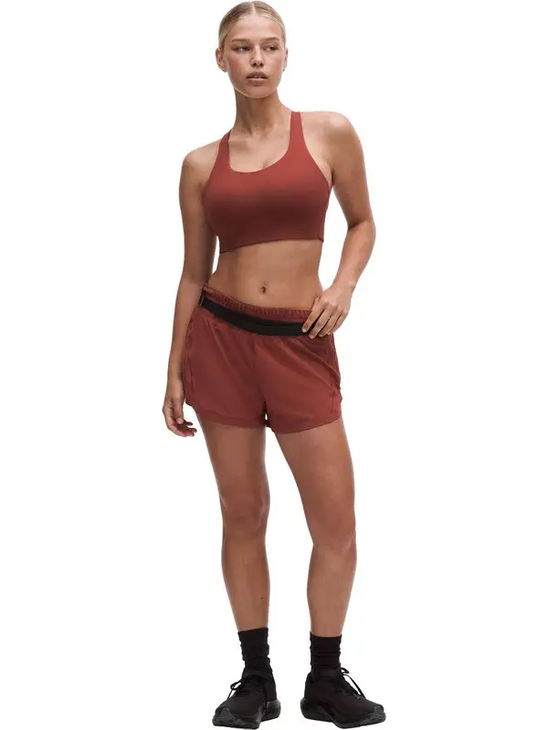 Lululemon Track That High-rise Lined Short 3 - Cranberry Charm