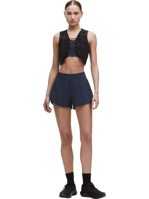 Lululemon Track That High-rise Lined Short 3 - True Navy