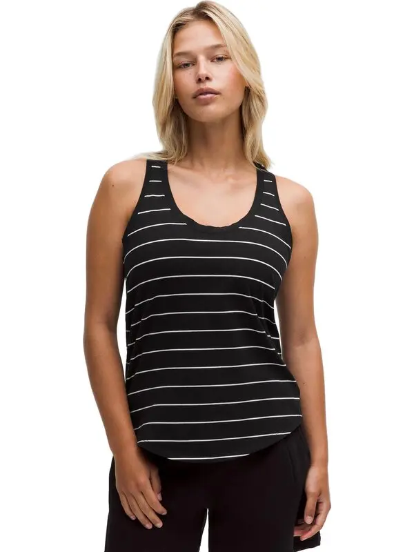 Lululemon Love Tank Top - Swap Stripe Black White