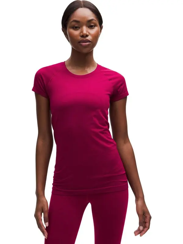 Lululemon Swiftly Tech Short-sleeve Shirt 2.0 - Berry Rumble/berry Rumble