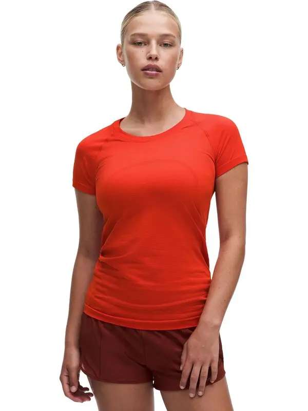 Lululemon Swiftly Tech Short-sleeve Shirt 2.0 - Cherry Ember/cherry Ember