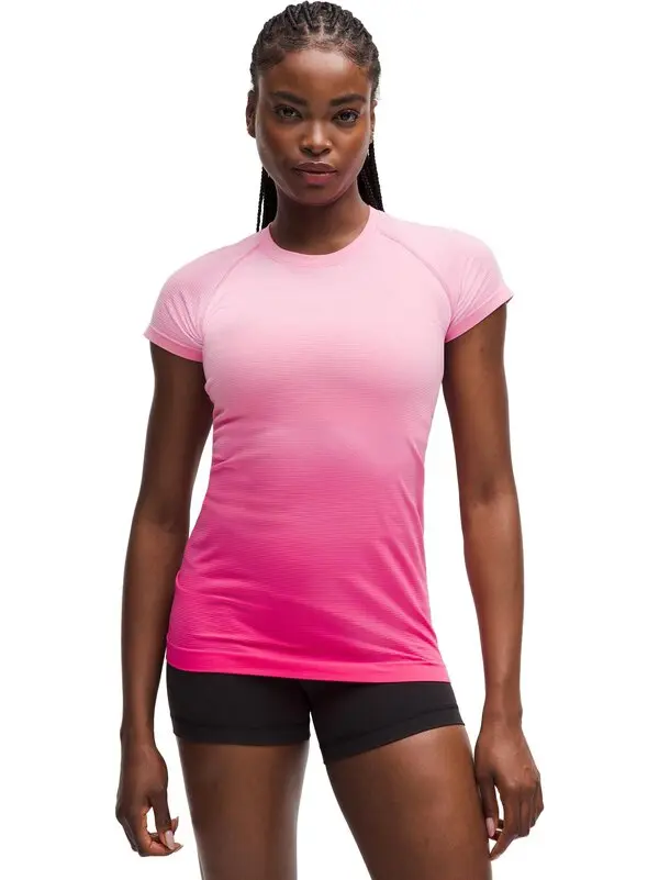 Lululemon Swiftly Tech Short-sleeve Shirt 2.0 - Ombre Dye Strawberry Multi