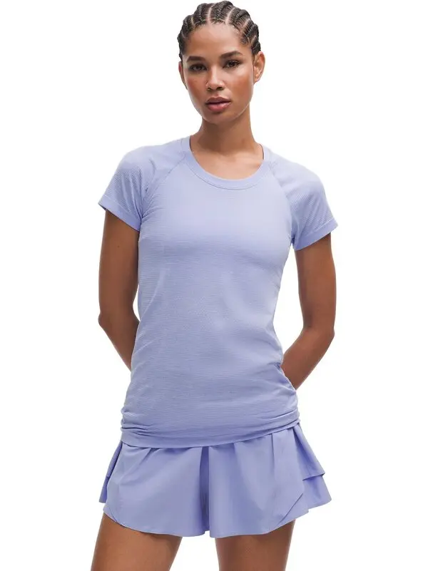 Lululemon Swiftly Tech Short-sleeve Shirt 2.0 - Serene Blue/dusty Lilac