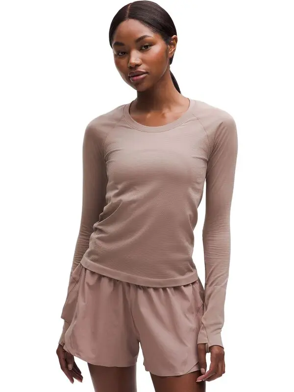 Lululemon Swiftly Tech Long-sleeve Shirt 2.0 - Ashen Rose/ashen Rose