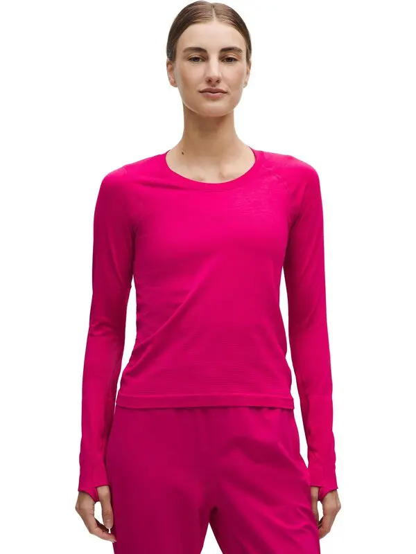 Lululemon Swiftly Tech Long-sleeve Shirt 2.0 - Calypso Pink/calypso Pink