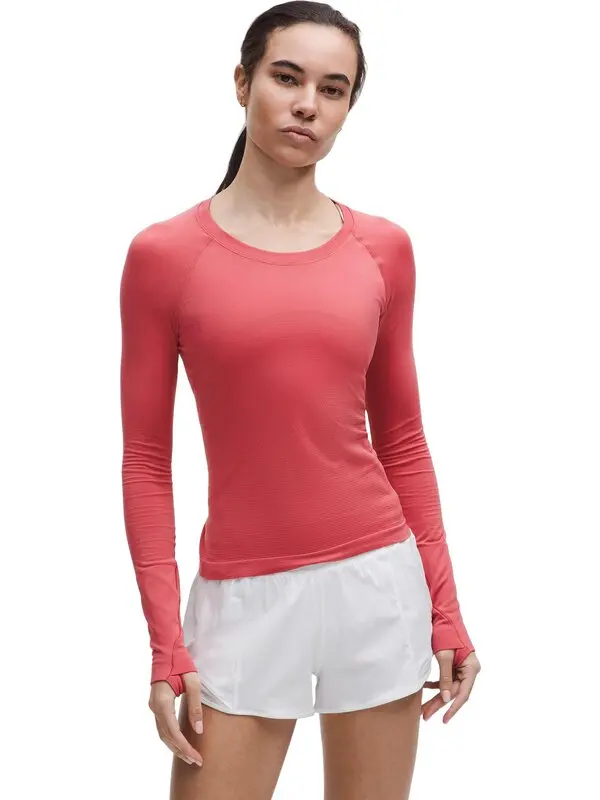 Lululemon Swiftly Tech Long-sleeve Shirt 2.0 - Desert Red/desert Red