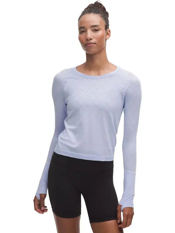 Lululemon Swiftly Tech Long-sleeve Shirt 2.0 - Diamond Drop Serene Blue