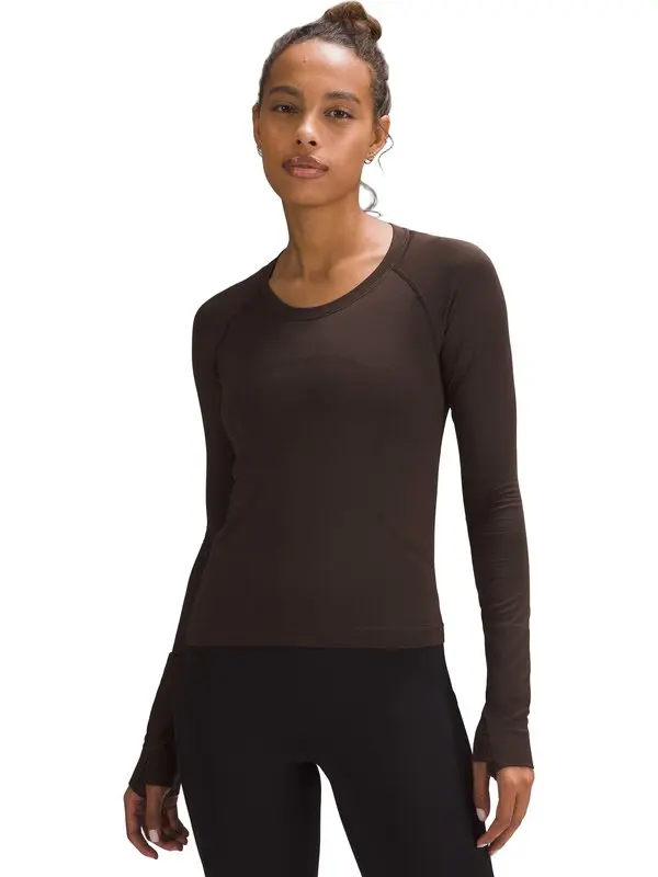 Lululemon Swiftly Tech Long-sleeve Shirt 2.0 - Espresso/espresso