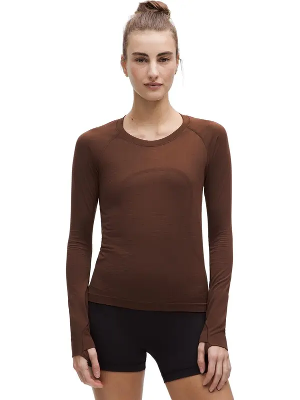 Lululemon Swiftly Tech Long-sleeve Shirt 2.0 - Lava Cake/lava Cake