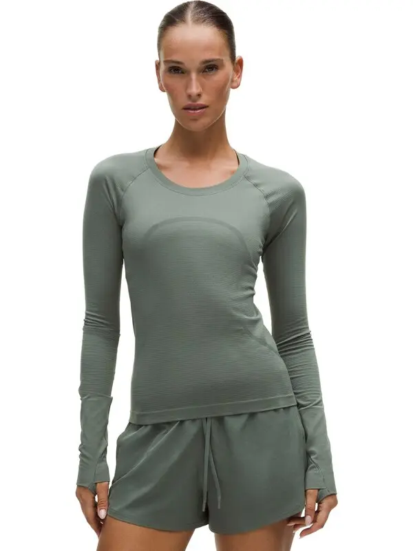 Lululemon Swiftly Tech Long-sleeve Shirt 2.0 - Palm Deco/palm Deco