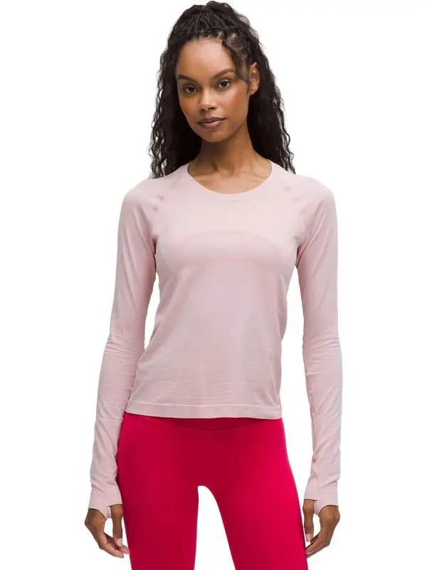 Lululemon Swiftly Tech Long-sleeve Shirt 2.0 - Pink Haze/pink Haze