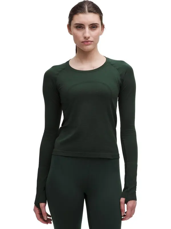 Lululemon Swiftly Tech Long-sleeve Shirt 2.0 - Rainforest Green/rainforest Green