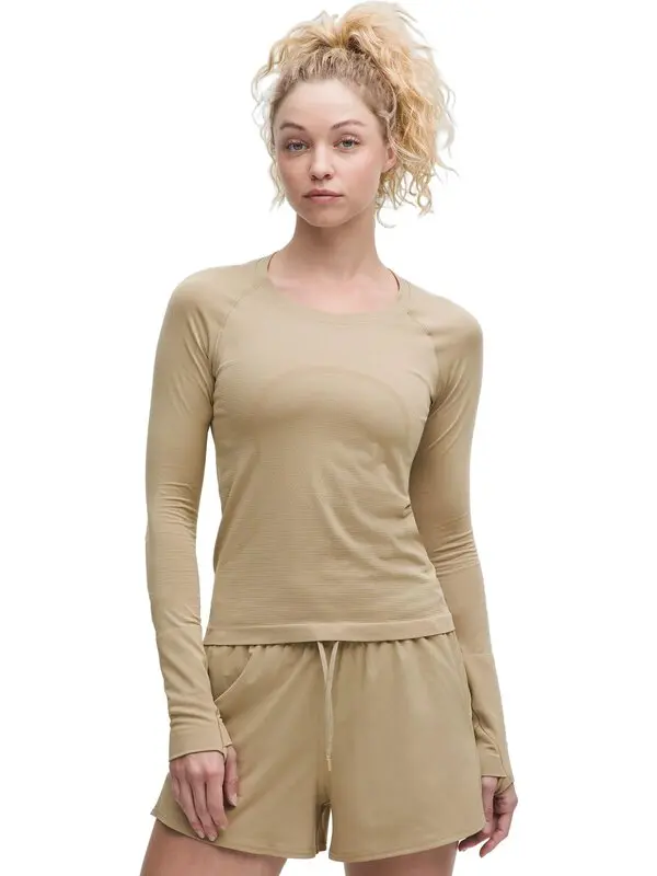 Lululemon Swiftly Tech Long-sleeve Shirt 2.0 - Sheer Oak/sheer Oak