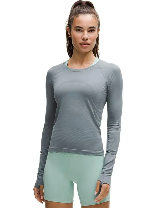 Lululemon Swiftly Tech Long-sleeve Shirt 2.0 - Solar Grey/solar Grey