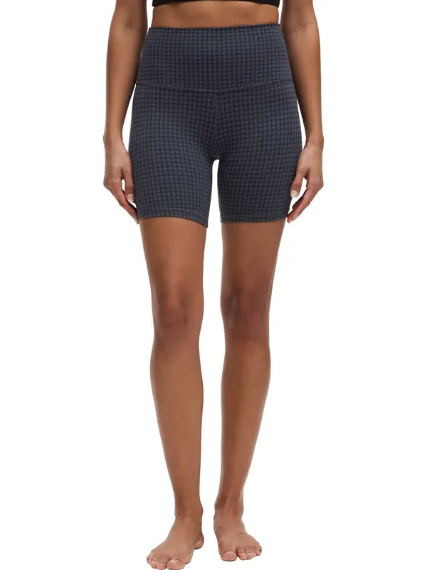 Lululemon Align™ High-rise Short 6 - Micro Houndstooth Blue Multi