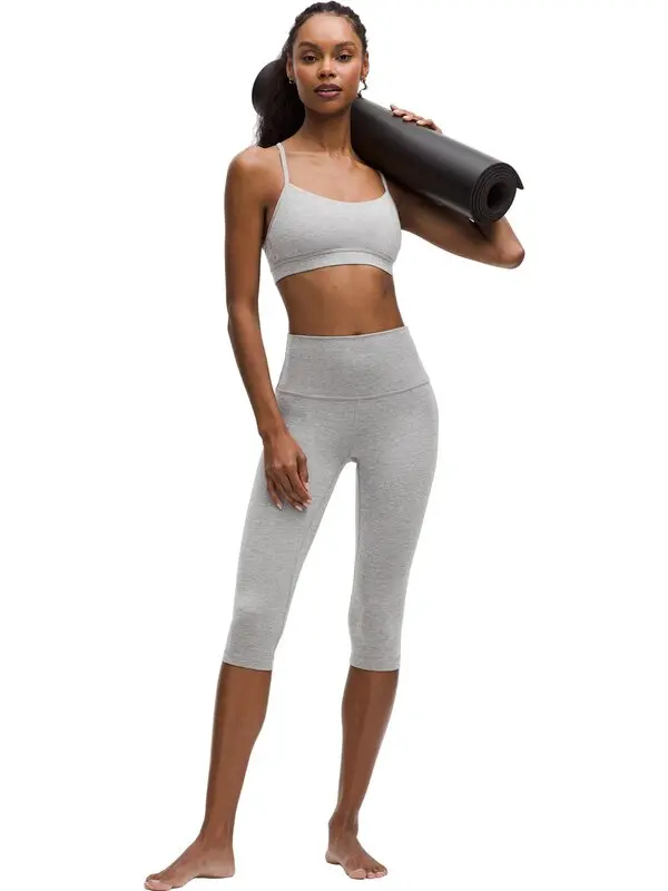 Lululemon Align High-rise Cropped Leggings - Heathered Core Medium Grey