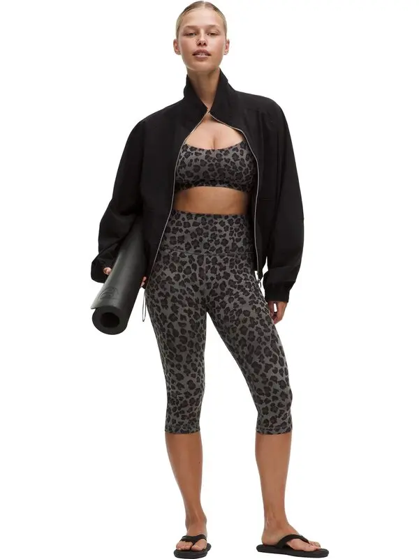 Lululemon Align High-rise Cropped Leggings - True Leopard Black Multi