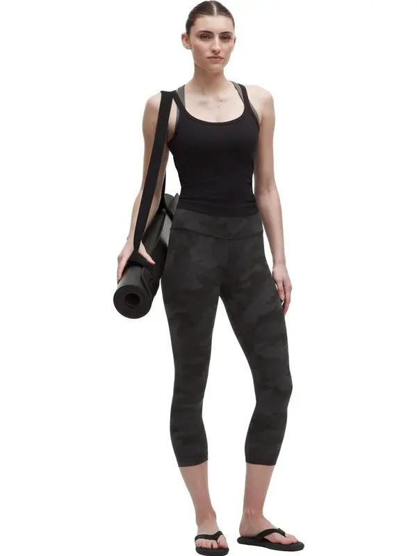 Lululemon Align™ High-rise Crop 23 - Heritage 365 Camo Deep Coal Multi