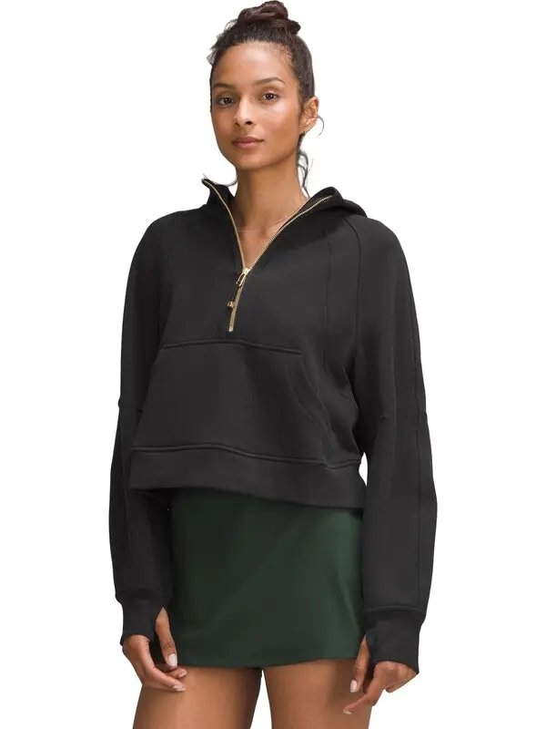 Lululemon Scuba Oversized Half-zip Hoodie - Black/gold